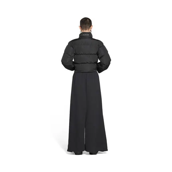 Balenciaga Puffer Jacket With Logo Detail