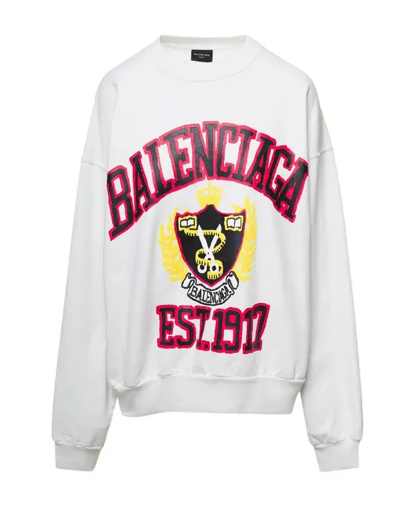 Balenciaga Round Collar Long Sleeve Sweater - No
