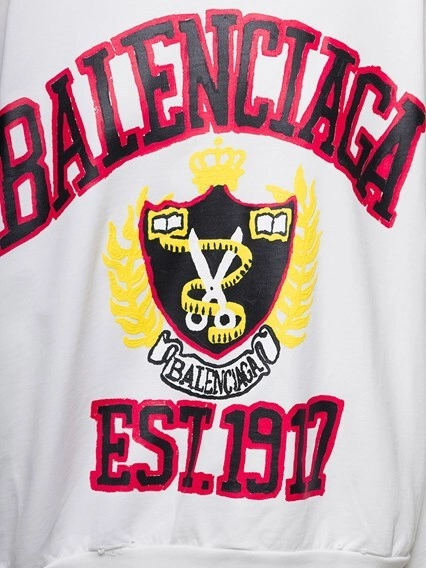 Balenciaga Round Collar Long Sleeve Sweater