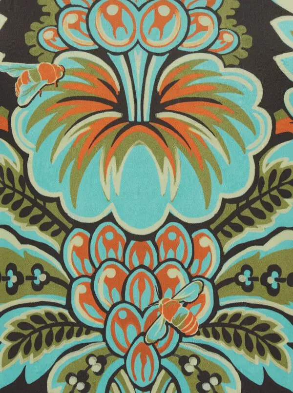 Etro Floral-print Bell-sleeve V-neck T-shirt