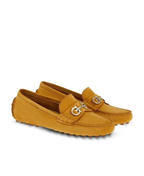 FERRAGAMO Leather Gancini Loafers