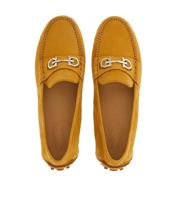 FERRAGAMO Leather Gancini Loafers