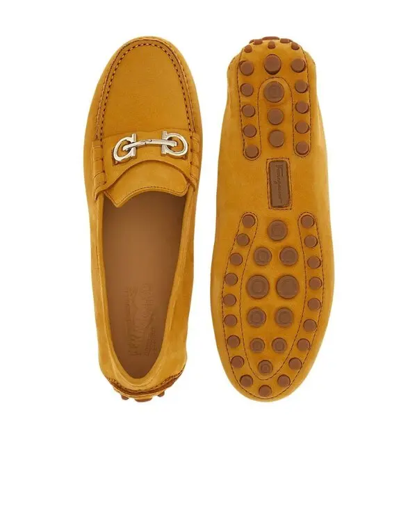 FERRAGAMO Leather Gancini Loafers
