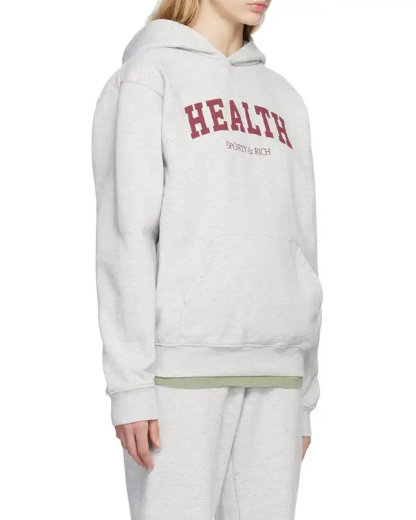 SPORTY  RICH Sporty & Rich Logo Hooded Sweater