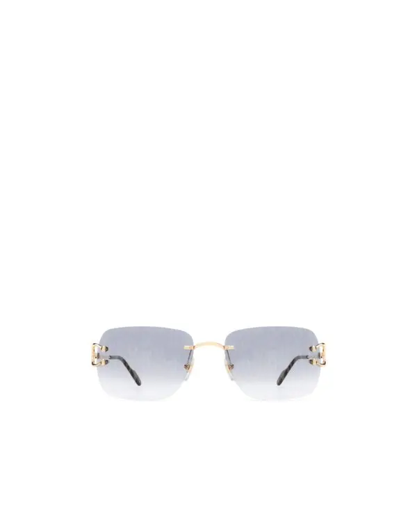 Cartier Rimless Square Sunglasses - Gray