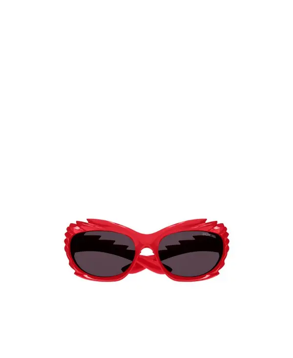 Balenciaga Geometric Frame Sunglasses - Red