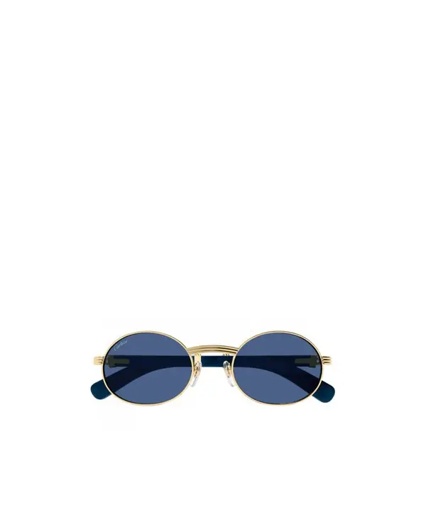 Cartier Oval Logo Sunglasses - Blue