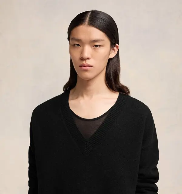 Ami V-neck Wool-cashmere Jumper