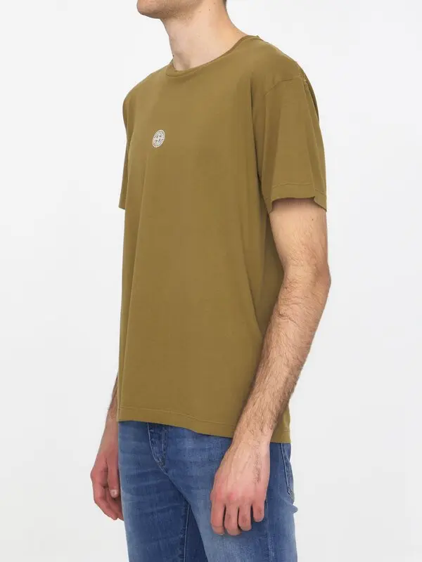 Stone Island Logo-print Cotton T-shirt
