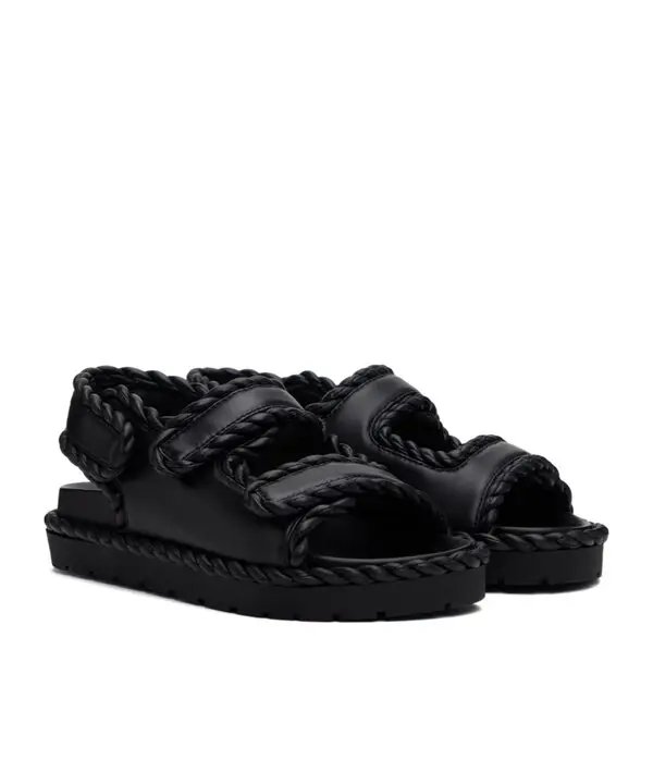 Bottega Veneta Jack Woven Flat Sandals