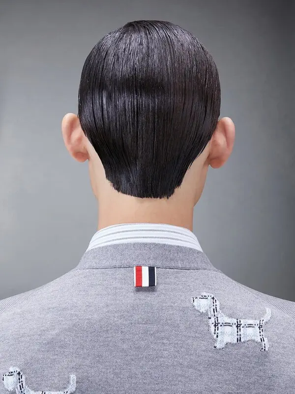 Thom Browne 4-bar V-neck Hector Cardigan