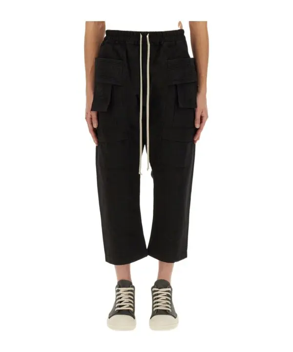 Rick Owens Creatch Drop-crotch Trousers - Black