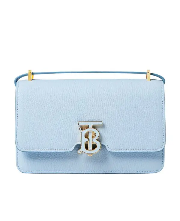 Burberry Mini Tb Bag In Grained Leather