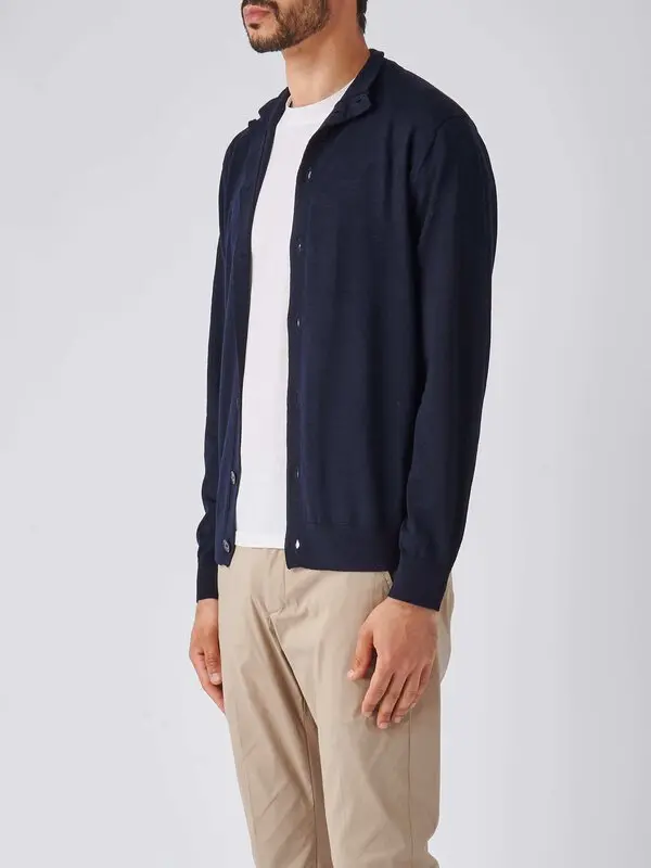 BALLANTYNE Roll Neck Long Sleeved Cardigan