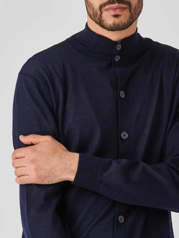 BALLANTYNE Roll Neck Long Sleeved Cardigan