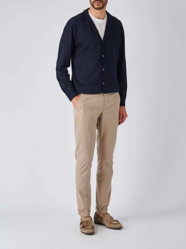 BALLANTYNE Roll Neck Long Sleeved Cardigan