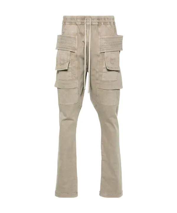 Rick Owens Drawstring Cargo Pants - Nude