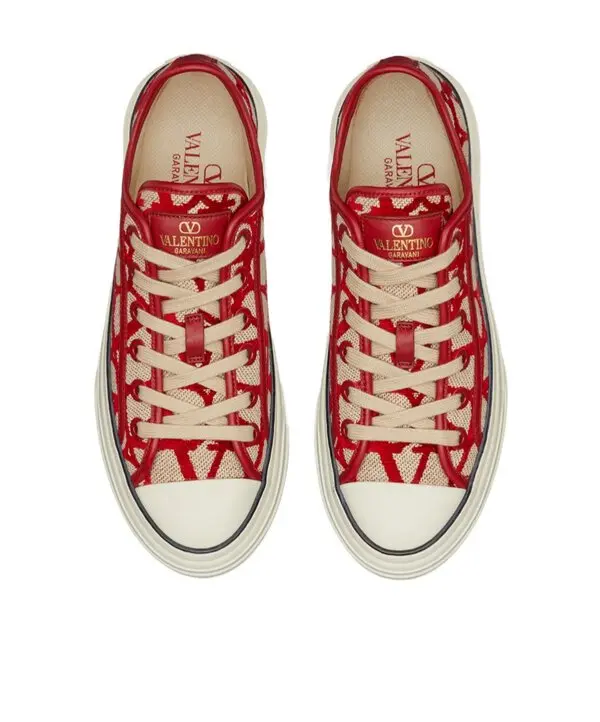 Valentino Garavani Toile Iconographe Totaloop Low-top Trainers