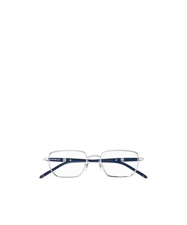 Montblanc Eyewear Rectangle Frame Glasses - Blue