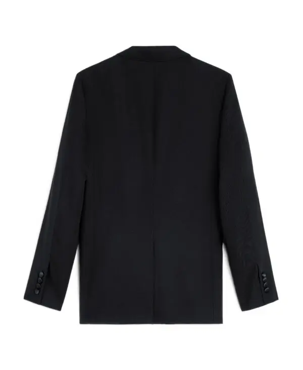 Celine Classic Tux Jacket In Grain De Poudre Wool