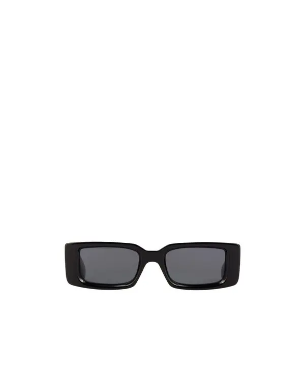Off-White Square Frame Sunglasses With Logo Detail - Gray