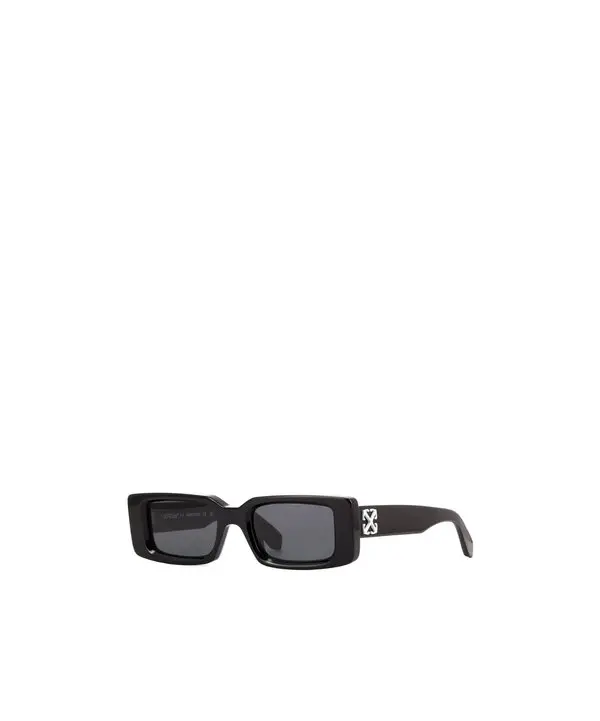 Off-White Square Frame Sunglasses With Logo Detail - Gray
