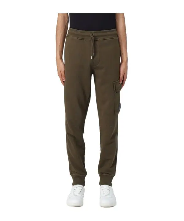 C.P. COMPANY Lens-detail Cotton Track Pants - Brown