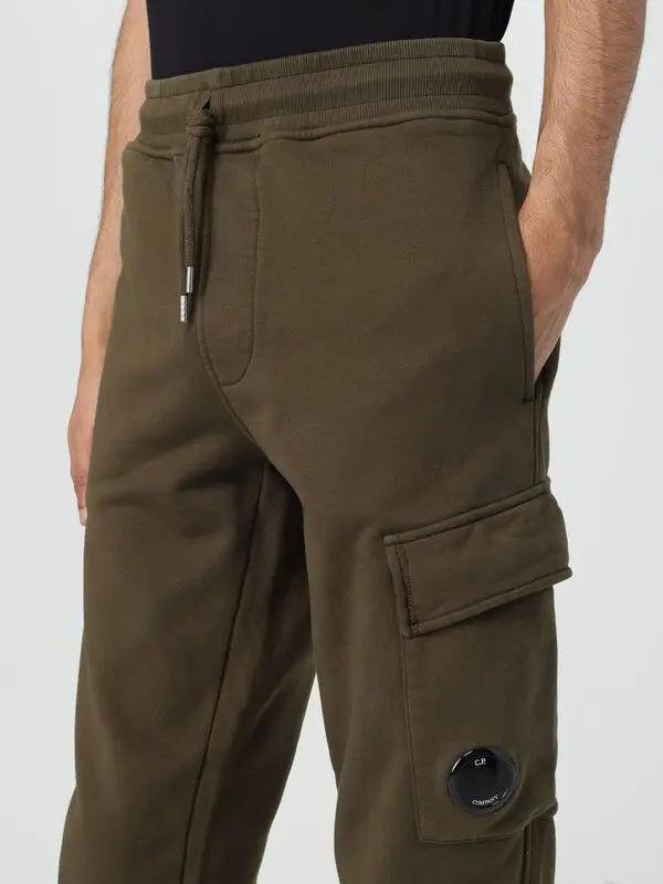 C.P. COMPANY Lens-detail Cotton Track Pants - Brown