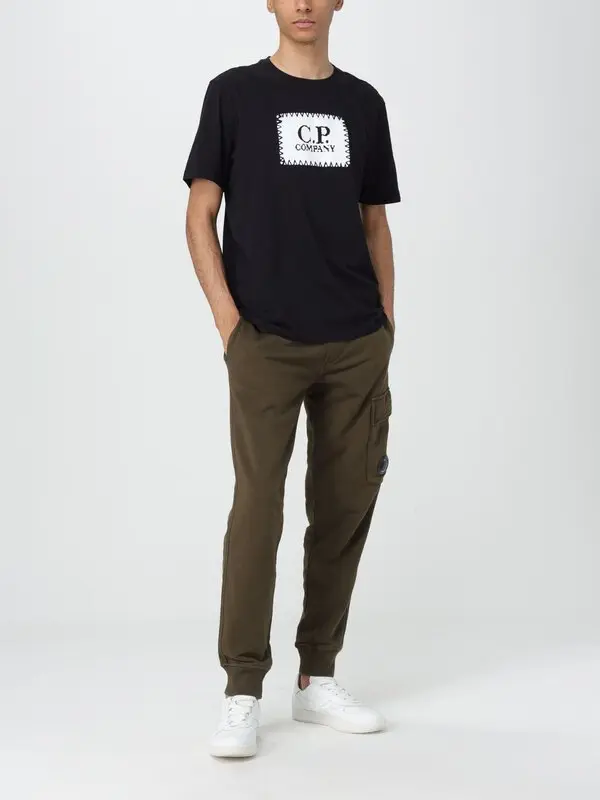 C.P. COMPANY Lens-detail Cotton Track Pants - Brown