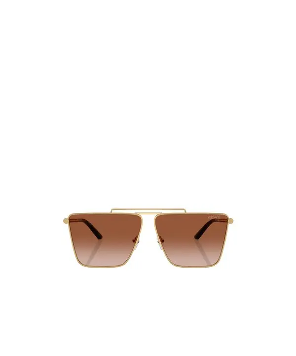 Versace Metal Frame Sunglasses - Brown