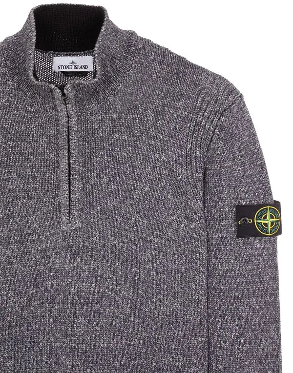 Stone Island Compass Patch Knitted Jumper
