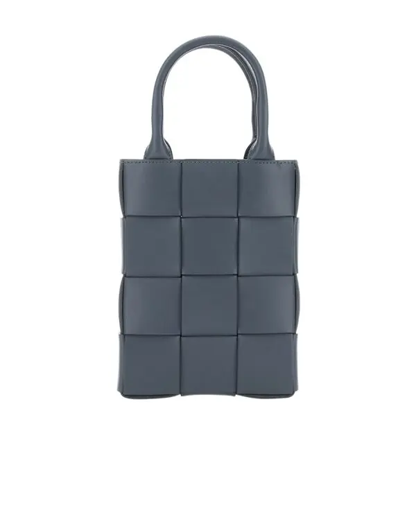 Bottega Veneta Woven Leather Shoulder Bag - Lightning Ash