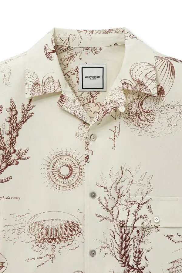 WOOYOUNGMI Printed Short-sleeved Shirt