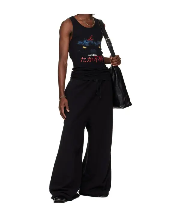 LU'U DAN Crew Neck Vest With Graphic Print