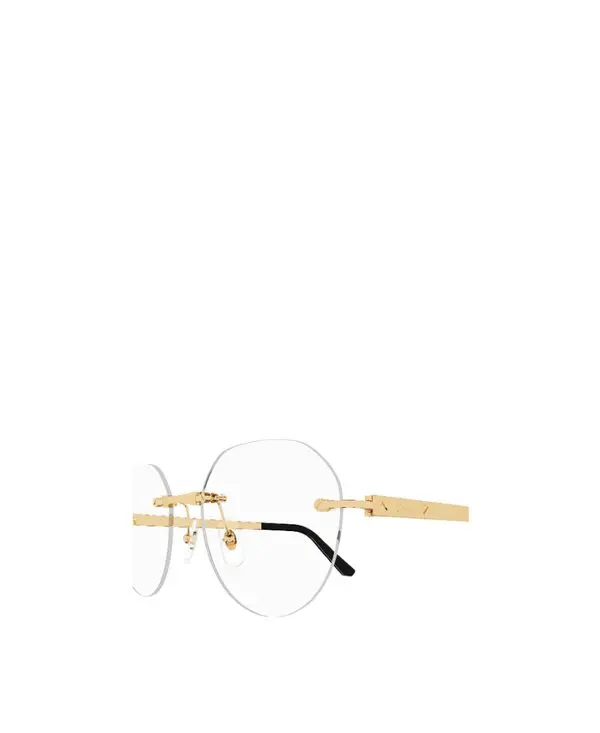 Cartier Rimless Round Frame Eyeglasses