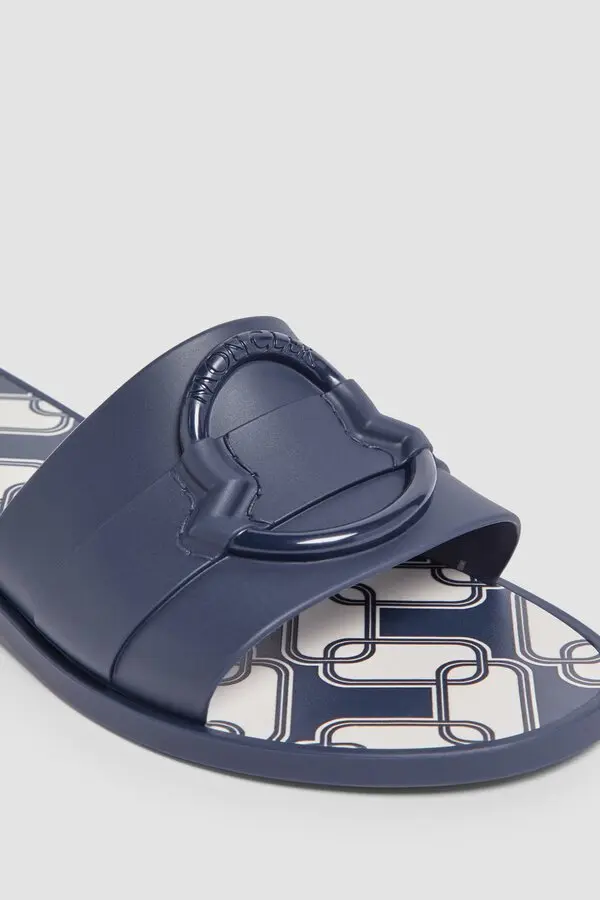 Moncler Patterned Slip-on Slides