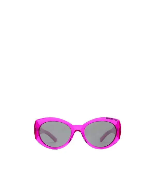 Balenciaga Oval Frame Sunglasses - Gray