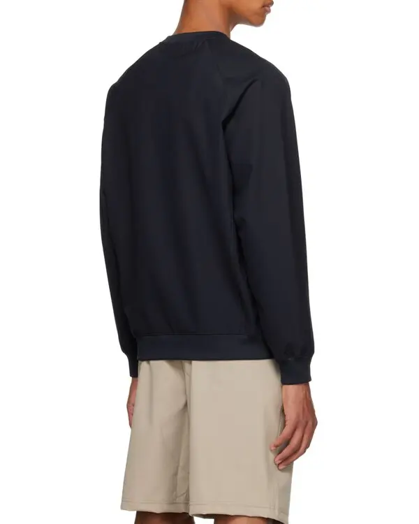 Stone Island Compass Motif Long Sleeve Sweatshirt