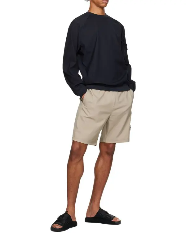 Stone Island Compass Motif Long Sleeve Sweatshirt
