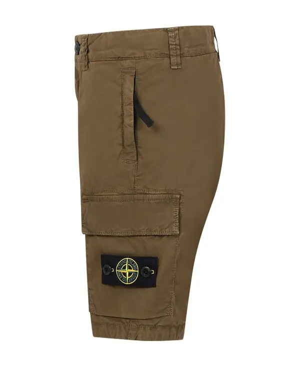 Stone Island Logo Patch Cargo Shorts
