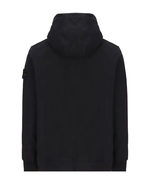 Stone Island Compass Patch Hoodie - Blue