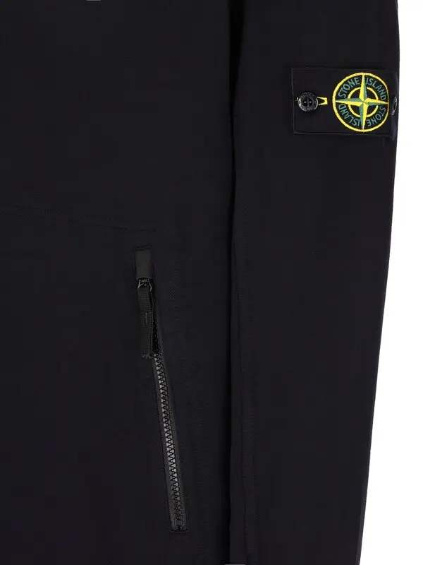 Stone Island Compass Patch Hoodie - Blue