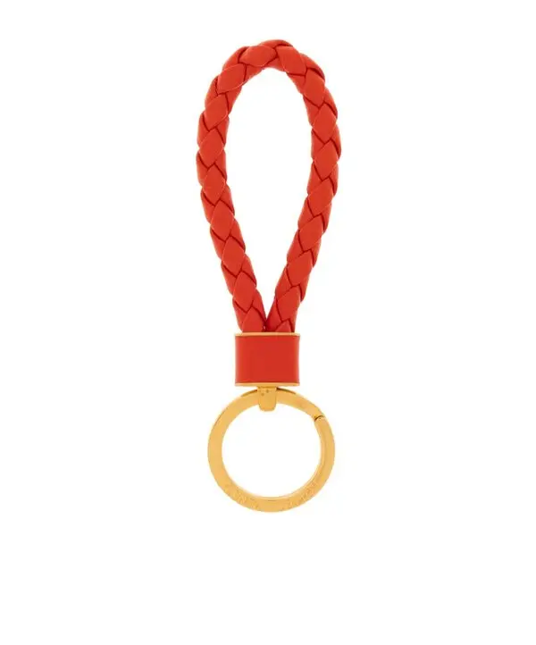 Bottega Veneta Logo Key Ring - Red