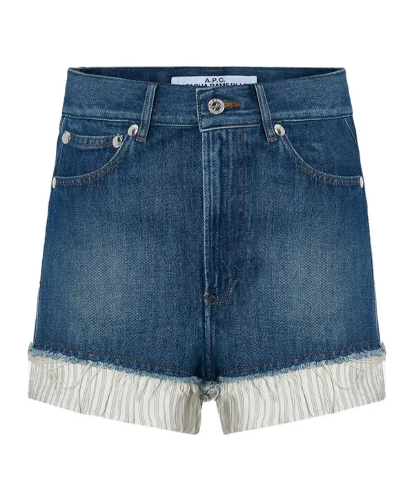 A.p.c. Mid-rise Layered Denim Shorts