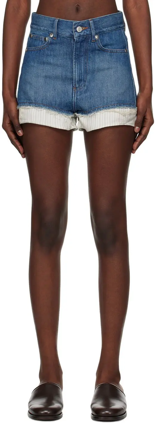 A.p.c. Mid-rise Layered Denim Shorts