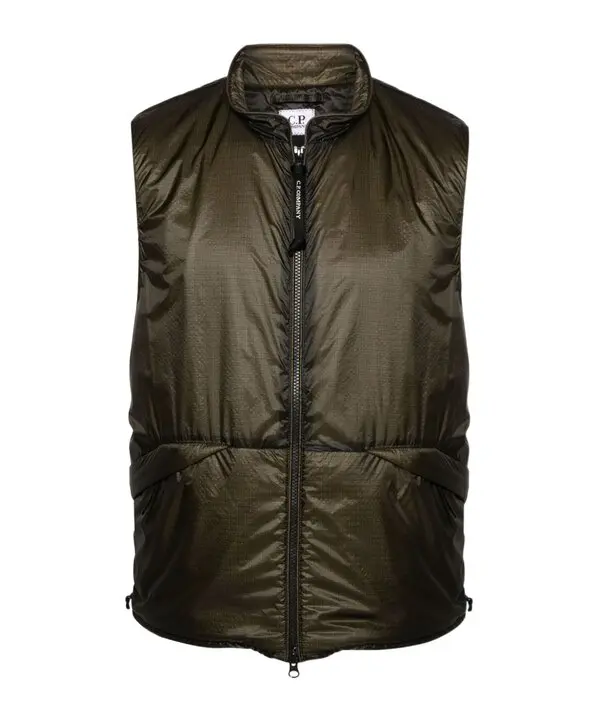 C.P. COMPANY Nada Shell Lens-detail Vest - Green