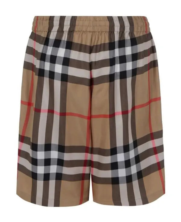 Burberry Checked Elasticated Waist Shorts