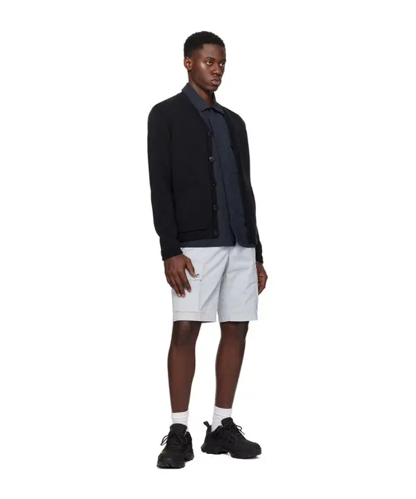 Stone Island Logo Medallion Knitted Cardigan