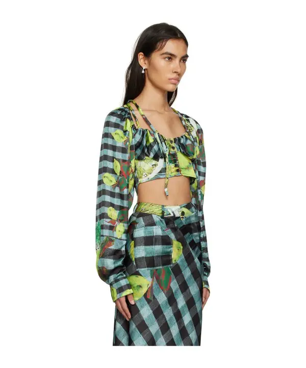 Ottolinger Lemon Check Print Blouse