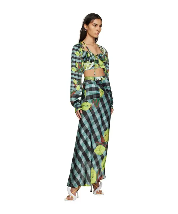 Ottolinger Lemon Check Print Blouse